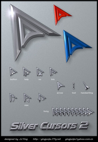 21 fresh cursor packs for Windows XP and 7